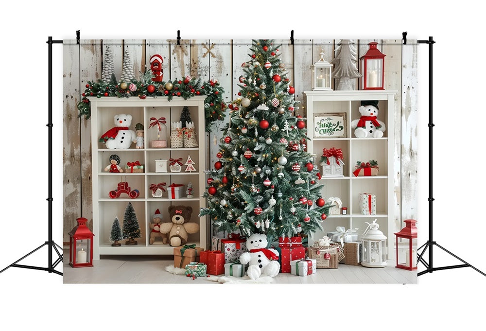 Christmas Holiday Toy Shelf Backdrop BRP8-24 – Dbackdrop