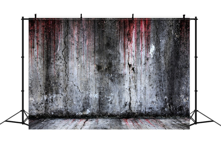 Distressed Bloodied Wall Halloween Photography Backdrop BRP8-270 ...