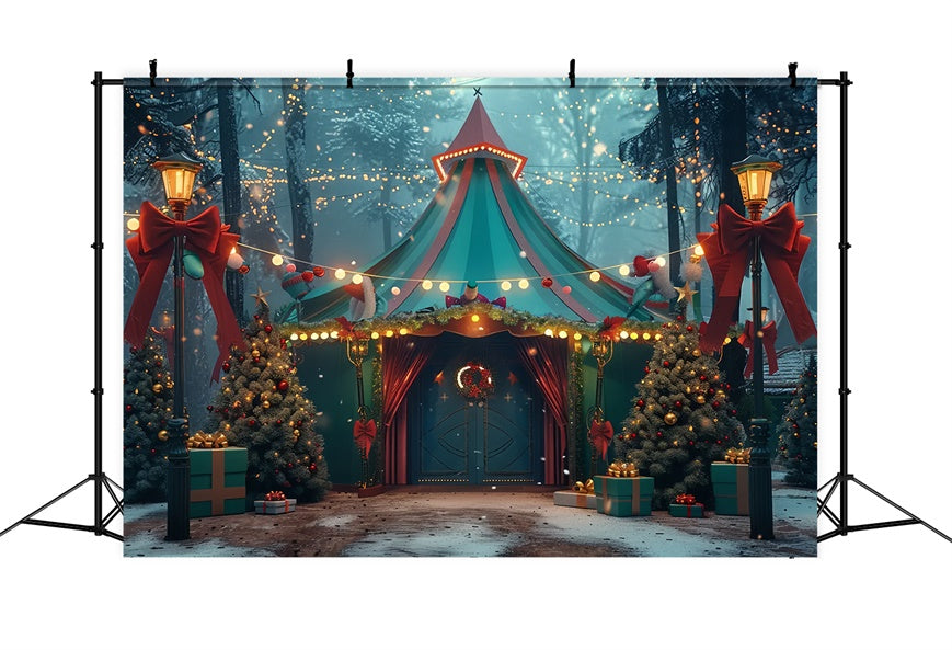 Christmas Enchanted Forest Carnival Backdrop BRP8-44 – Dbackdrop
