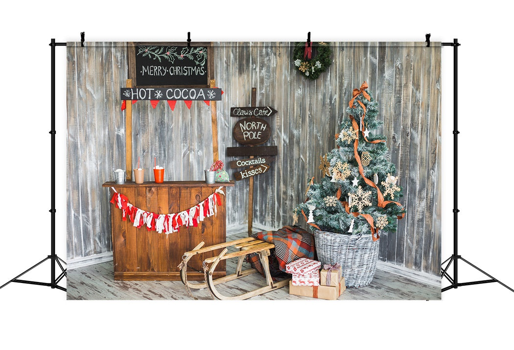Christmas Hot Cocoa Corner Backdrop BRP8-84 – Dbackdrop