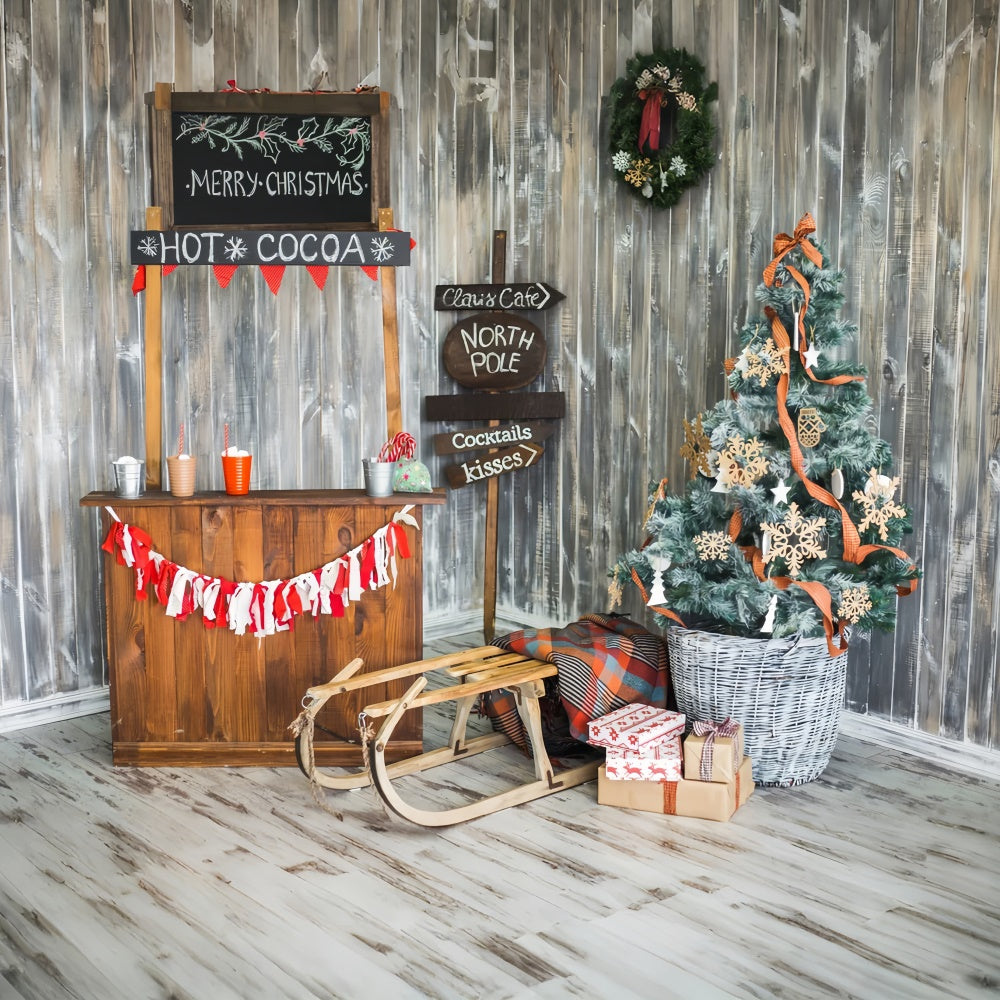 Christmas Hot Cocoa Corner Backdrop BRP8-84 – Dbackdrop