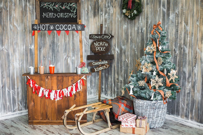 Christmas Hot Cocoa Corner Backdrop BRP8-84 – Dbackdrop