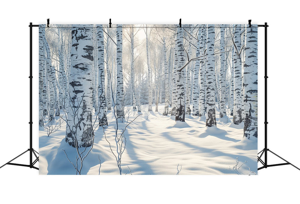 Winter Wonderland Forest Snow Landscape Backdrop BRP9-320