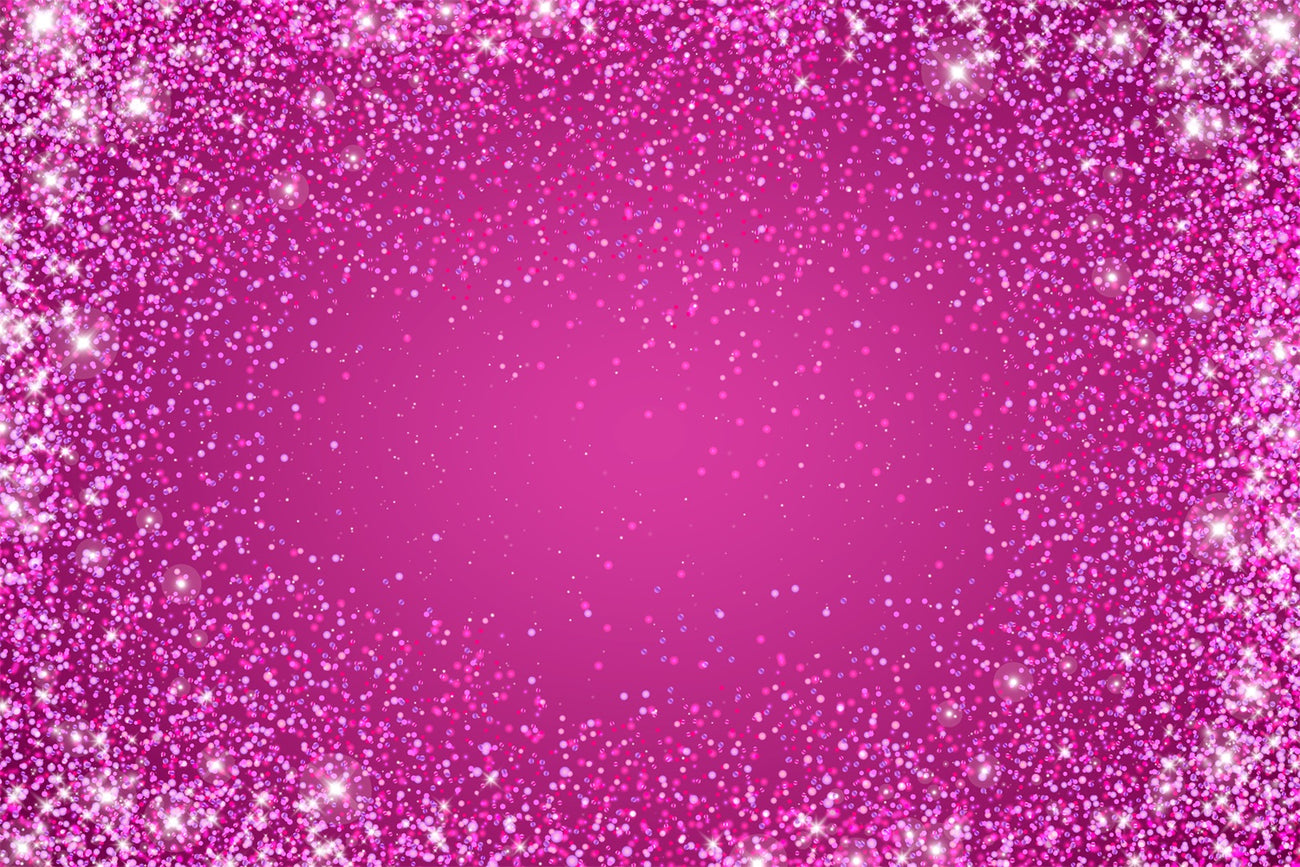 Pink Girl Backdrop For Party Glittering Pink Celebration Backdrop CJJ2