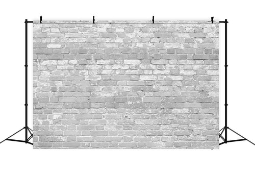 Grey Brick Wall Backdrop Faded Gray Brick Texture Backdrop CJJ3-33