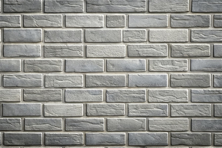 Grey Brick Wall Backdrop Textured Gray Stone Brick Backdrop CJJ3-41
