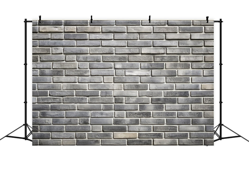 Grey Brick Wall Backdrop Rustic Aged Gray Brick Backdrop CJJ3-42