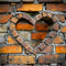 Brick Backdrop Cloth Distressed Heart Shaped Brick Backdrop CJJ3-45
