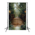 Forest Backdrop Photography Twilight Lantern Bridge Backdrop CSH4-115