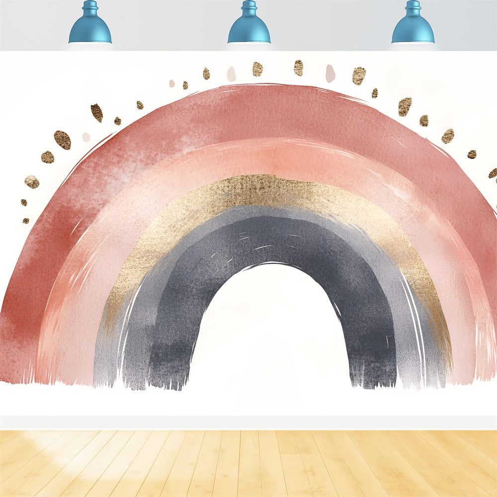 Boho Arch Backdrop Golden Rainbow Arch Backdrop Csh4 127