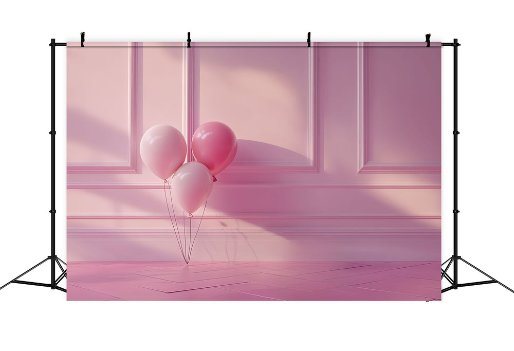 Pink Photo Backdrop Elegant Pink Wall Balloons Backdrop CSH4-178