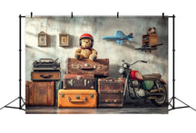 Classic Photo Backdrop Travel Memories Vintage Wall Backdrop CSH4-305