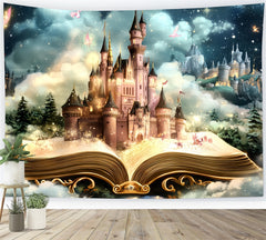 Castle Backdrops Magical Storybook Starlit Sky Backdrop CSH4-347