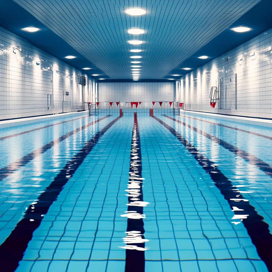 Backdrop Sports Modern Indoor Swimming Pool Backdrop CSH4-378