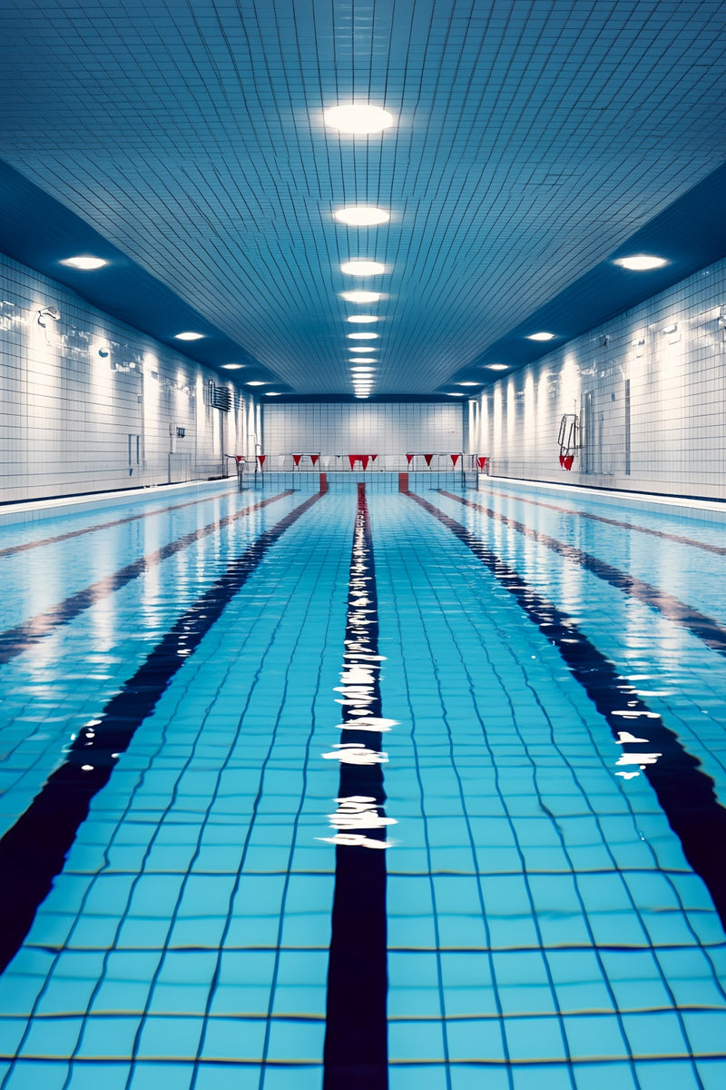 Backdrop Sports Modern Indoor Swimming Pool Backdrop CSH4-378