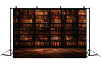 Old School Backdrops Library Antique Bookshelf Backdrop CSH4-413