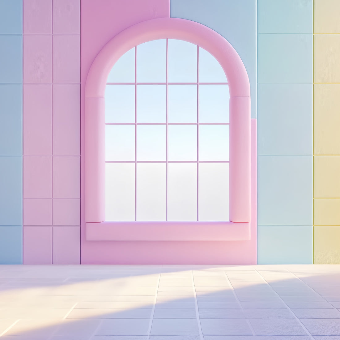 Architecture Backdrop Candy Window Arched Wall Backdrop CSH4-419