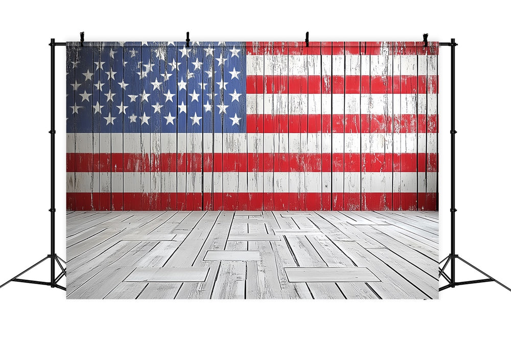 Vintage Backdrop For Photoshoot Classic Flag Wooden Panel Backdrop CSH