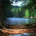 Forest Backdrops For Photography Lake Roots Backdrop CSH4-95