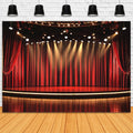 Broadway Stage Backdrops Broadway Theatre Curtain Spotlights Backdrop
