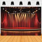 Broadway Stage Backdrops Broadway Theatre Curtain Spotlights Backdrop