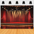Broadway Stage Backdrops Broadway Theatre Curtain Spotlights Backdrop