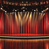 Broadway Stage Backdrops Broadway Theatre Curtain Spotlights Backdrop