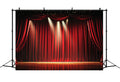 Broadway Stage Backdrops Vintage Lights Curtains Backdrop CSH5-161
