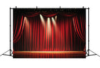 Broadway Stage Backdrops Vintage Lights Curtains Backdrop CSH5-161