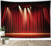 Broadway Stage Backdrops Vintage Lights Curtains Backdrop CSH5-161