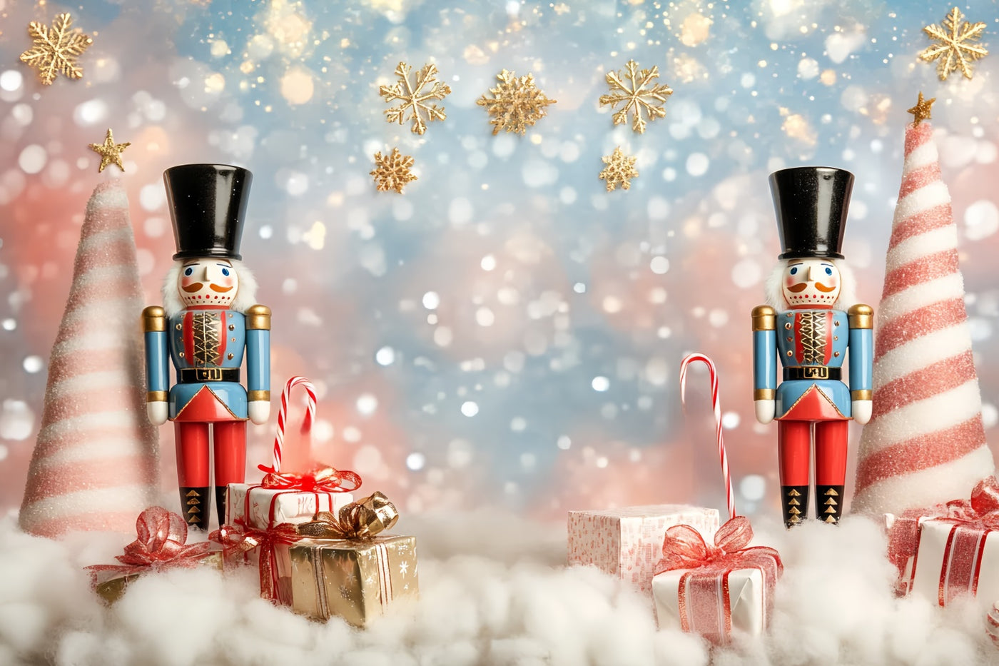 Christmas Backdrops Nutcracker Wonderland Sparkling Kids Backdrop CSH5