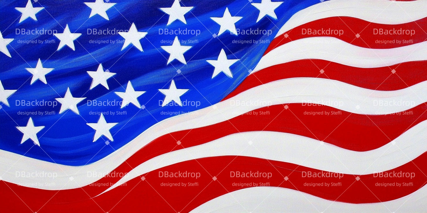 Theater Stage Backdrops Fluttering Flag School Play Backdrop CSH510-T6