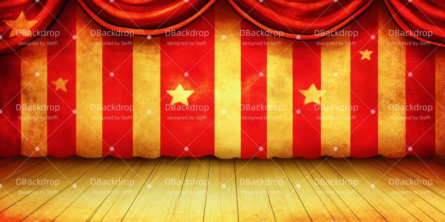 Circus Stage Backdrop Circus Curtain Broadway Stage Backdrops CSH511-T