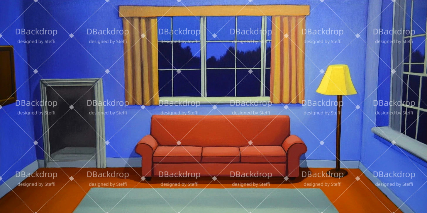 Professional Stage Backdrops Warm Sitting Room Theater Backdrop CSH511