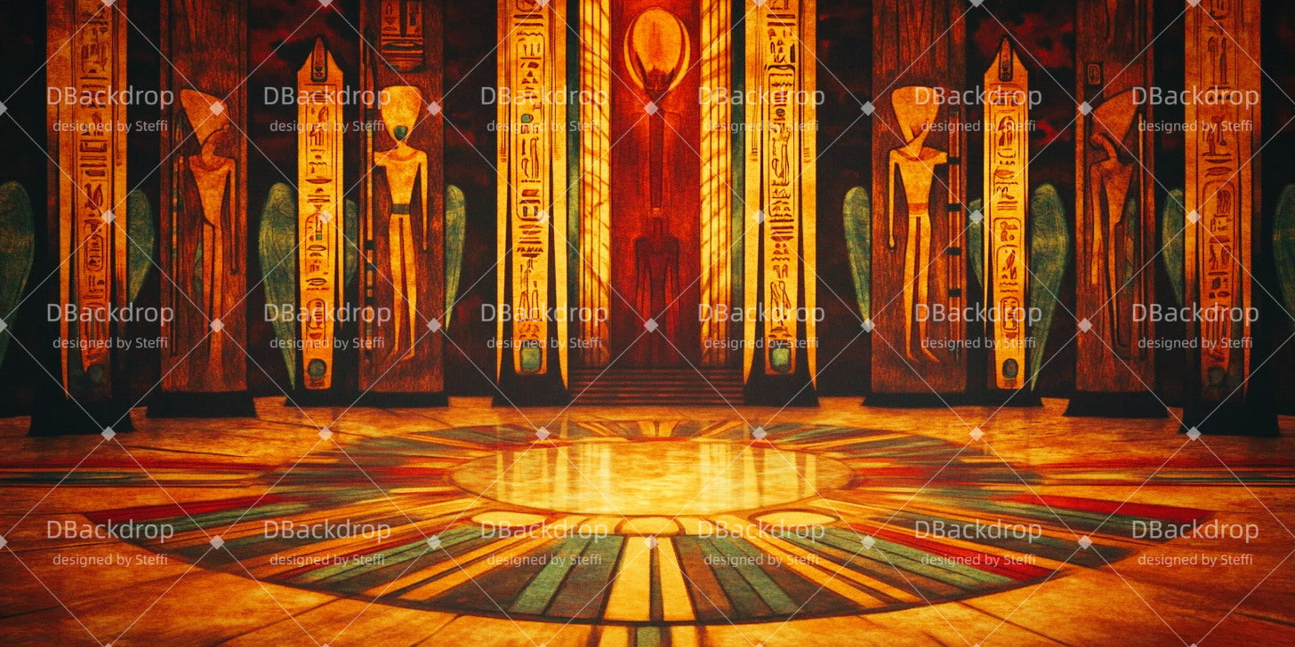 Performance Backdrops Pharaoh's Palace Interior Theater Backdrop CSH51