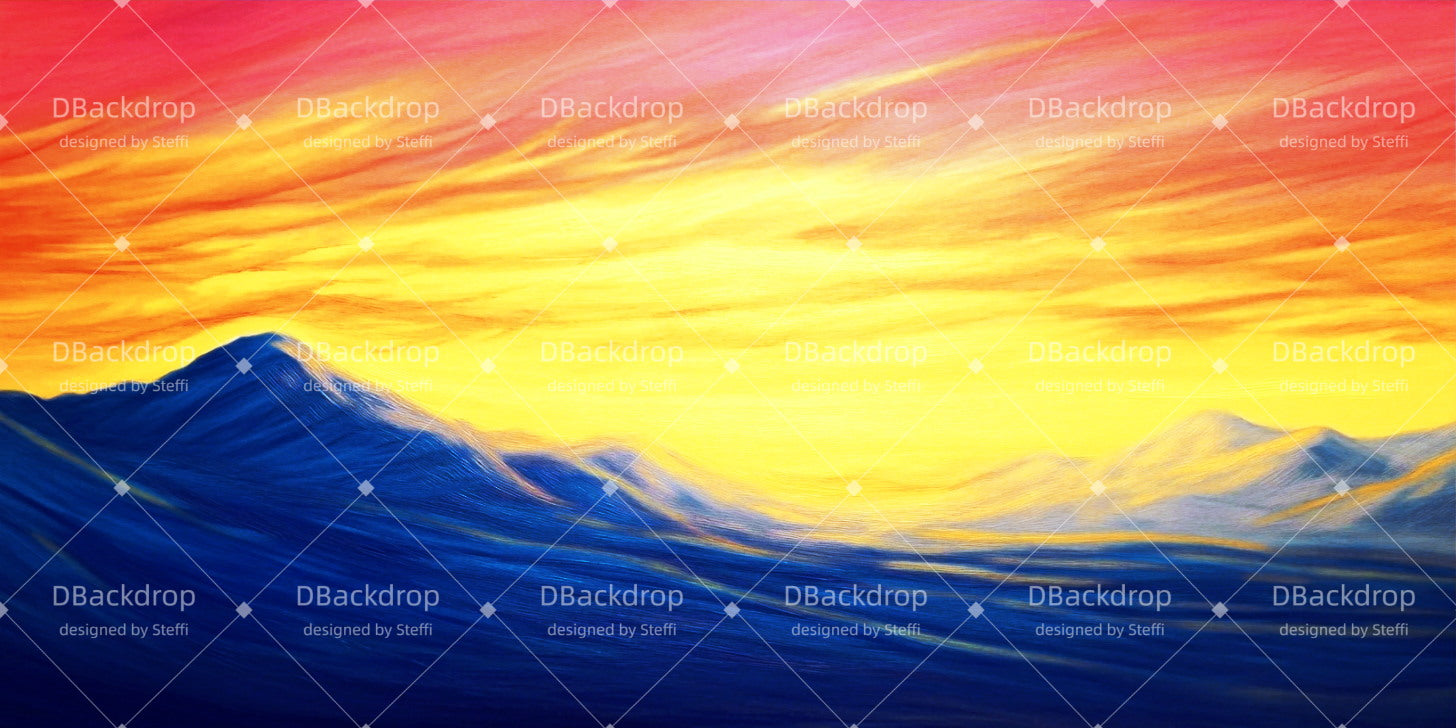 Large Stage Backdrops Desert Sunset Scenery Backdrops For Theater CSH5