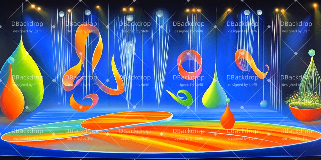 Musical Backdrop Encore Time Broadway Stage Backdrop CSH511-T89