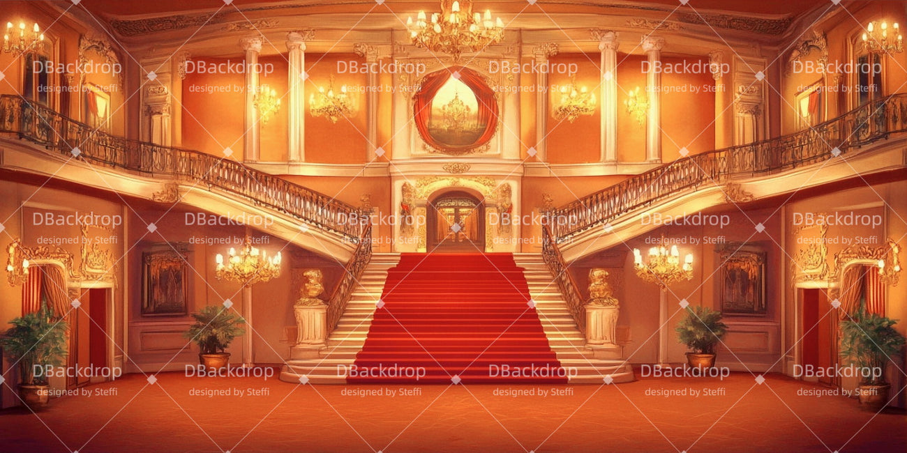 Dance Recital Backdrops Castle Ballroom Theater Stage Backdrop CSH511-