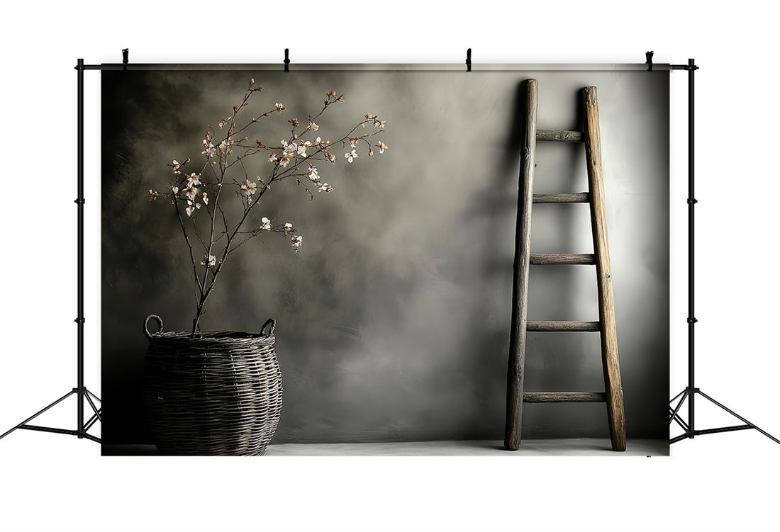 Backdrops Fine Art Rustic Ladder Bloom Video Backdrop CSH57-278