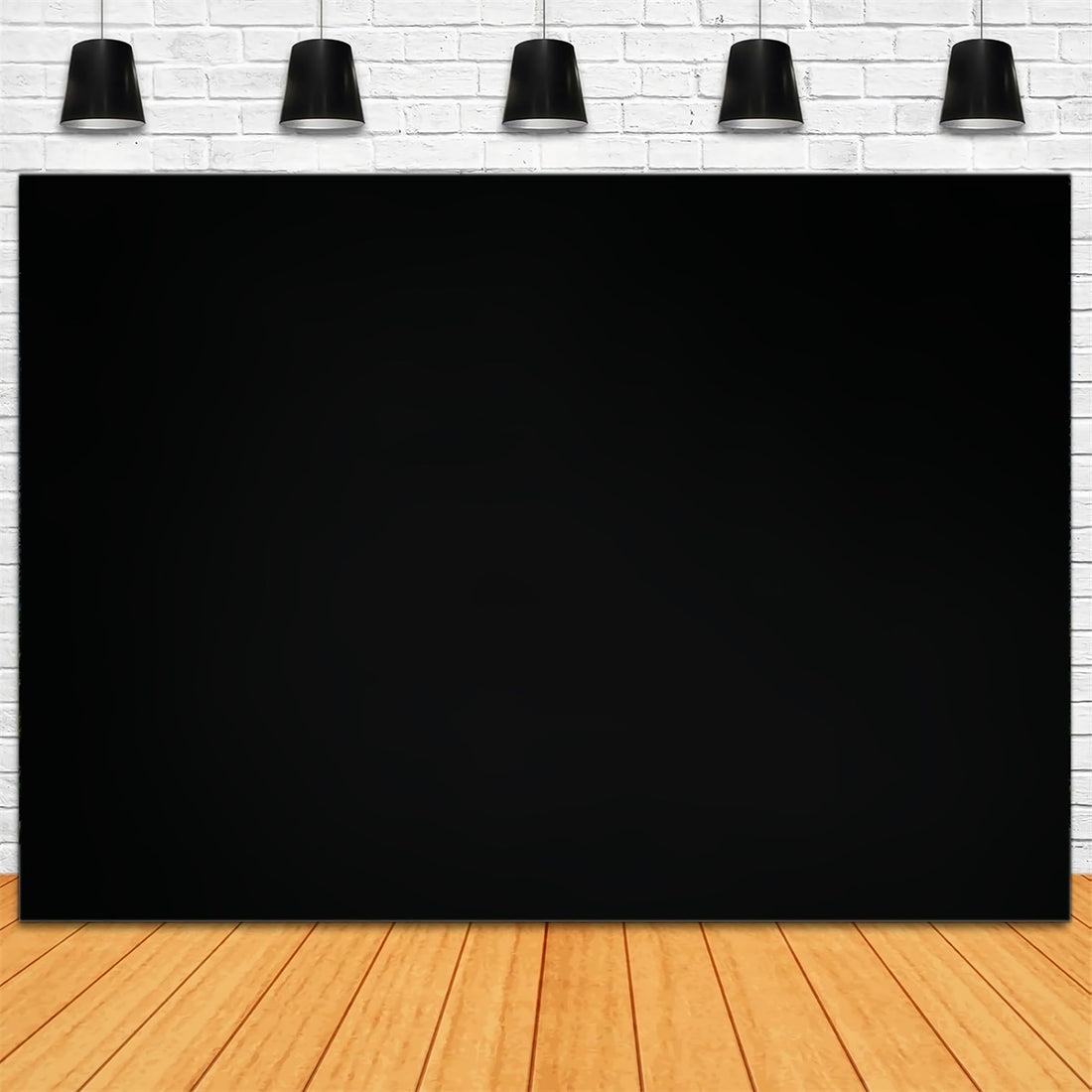 Black Studio Backdrop Pure Noir Minimal Backdrop CSH57-36