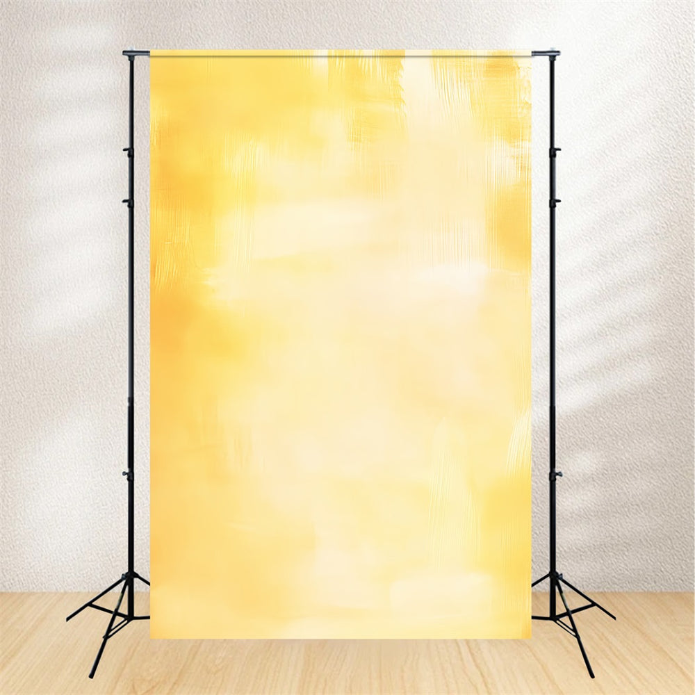 Yellow Backdrop Golden Light Brush Texture Abstract Backdrops Photogra