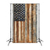 Patriotic Photo Backdrop Rustic Weathered Wood Flag Photo Backdrop CSH