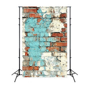Brick Backdrop Weathered Urban Blue Texture Backdrop CSH6-155