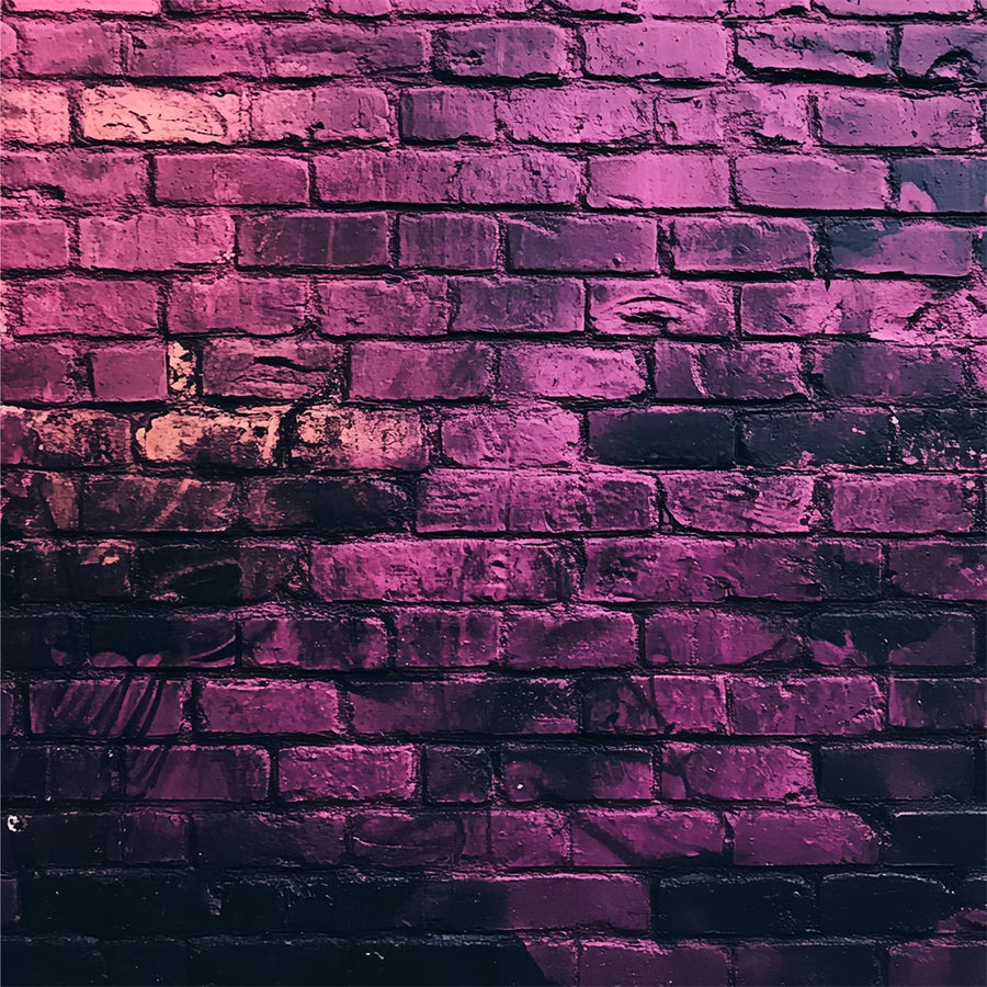 Brick Backdrops Midnight Violet Graffiti Wall Backdrop CSH6-158
