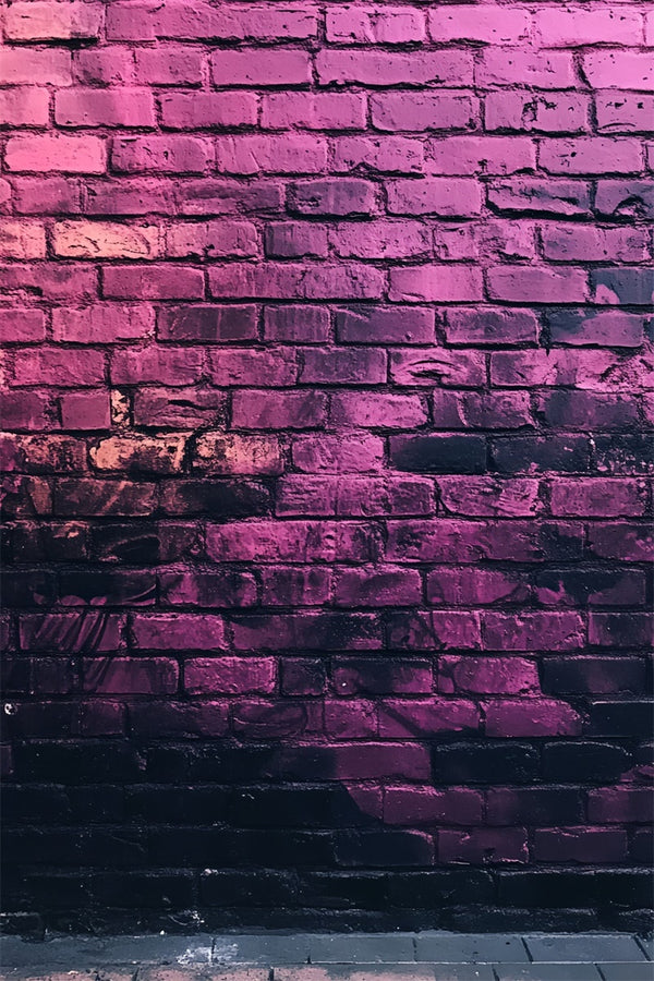 Brick Backdrops Midnight Violet Graffiti Wall Backdrop CSH6-158