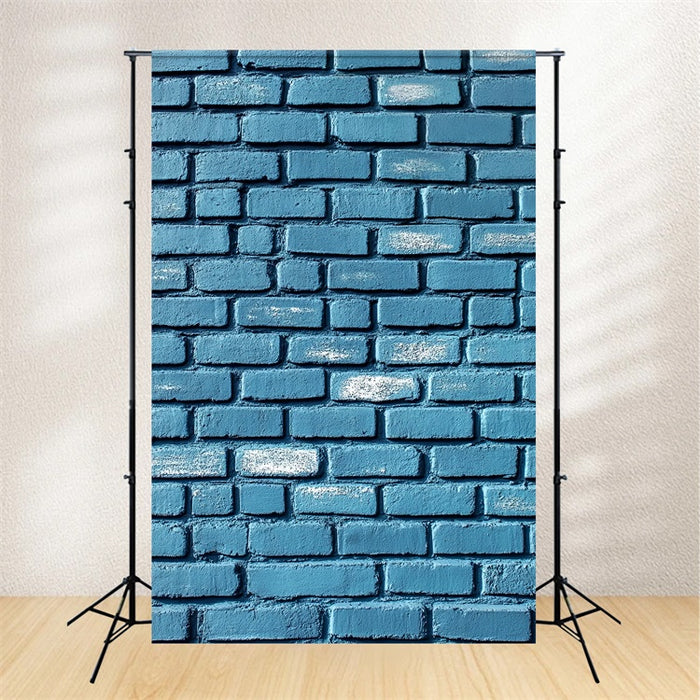 Brick Backdrop Photography Faded Indigo Street Wall Backdrop CSH6-160