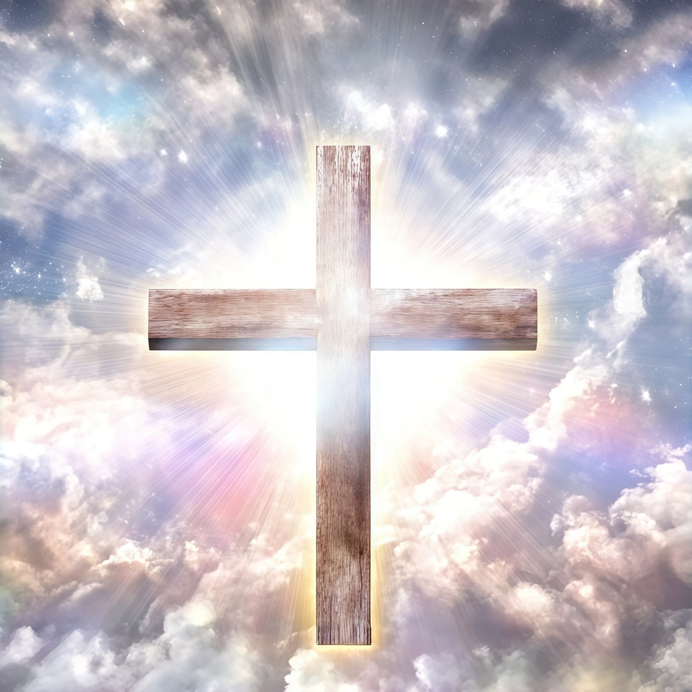 Cross Backdrops Radiant Heaven Cross Glory Easter Backdrop Ideas CSH61