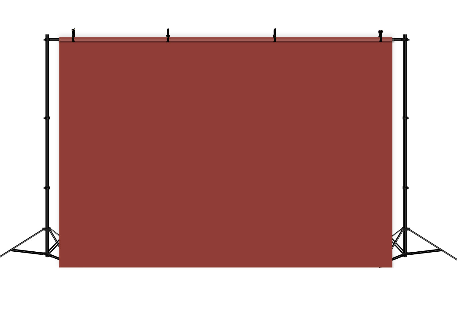 Red Photo Backdrop Deep Brick Red Classic Depth Solid Color Backdrop C