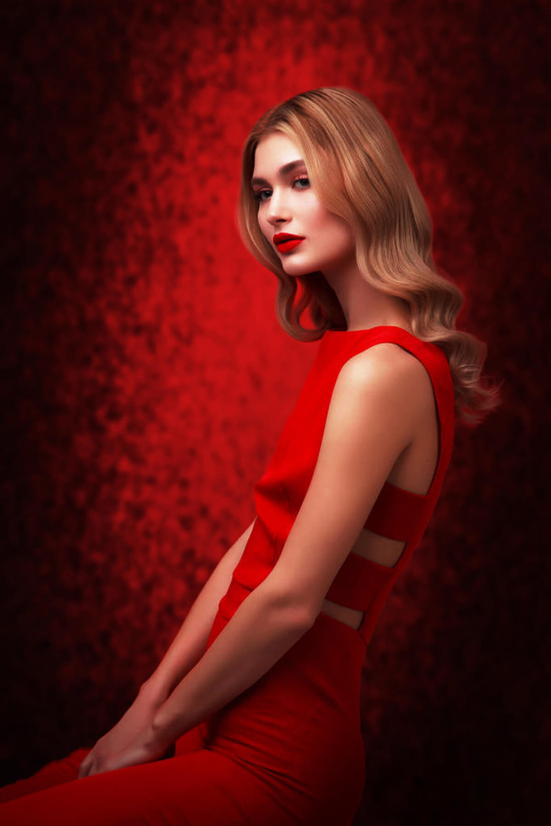 Red Wall Abstract Texture Photography Backdrop D1037 – Dbackdrop