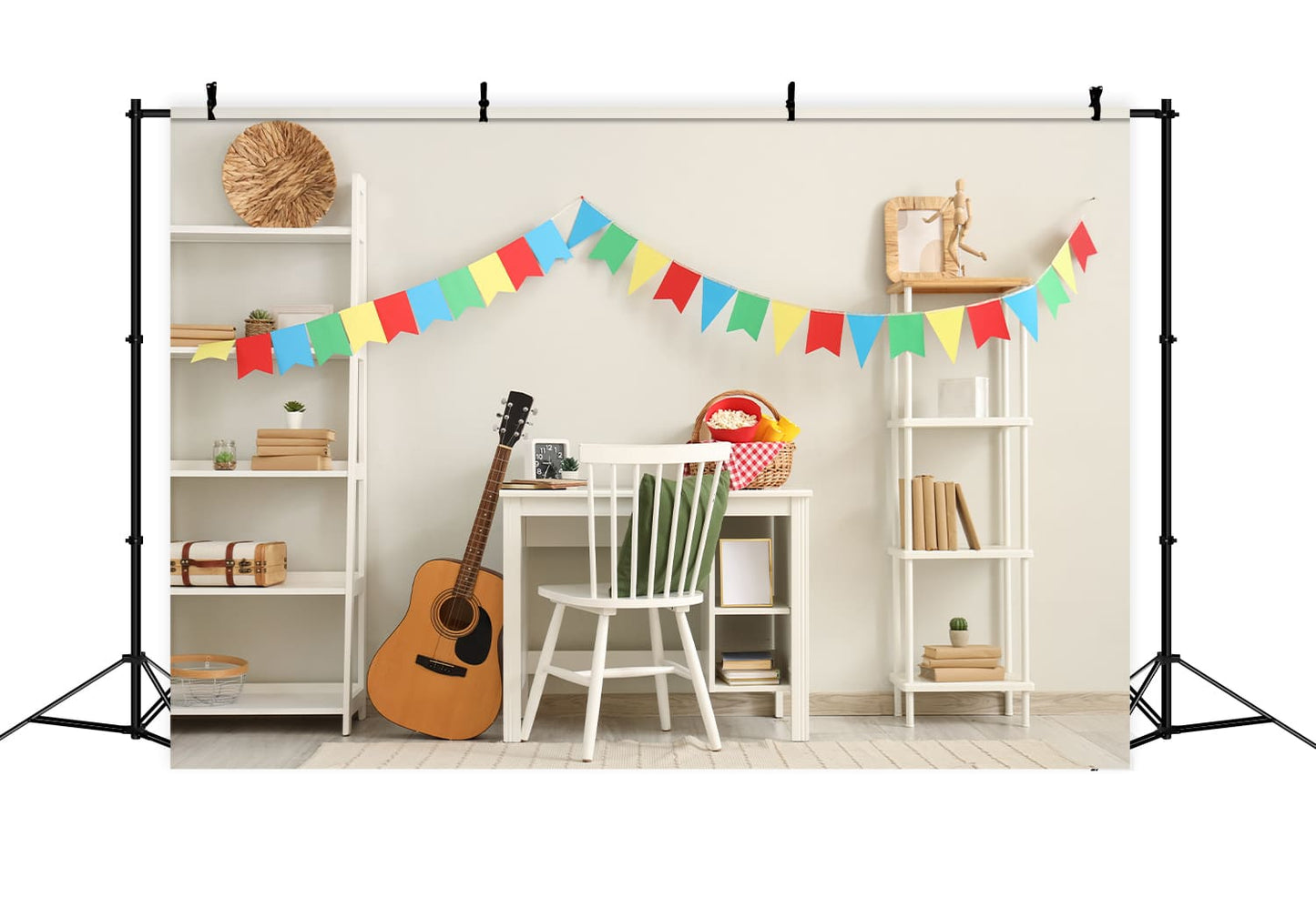 Decorated Study Room Back To School Backdrop DBD7-14 – Dbackdrop